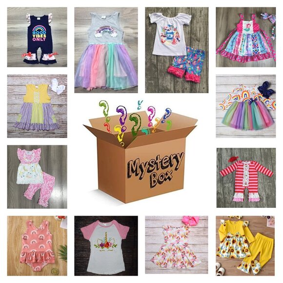 Matching Sets | Boutique Girls Mystery Box Clothes Lot 1 Pc Dress ...